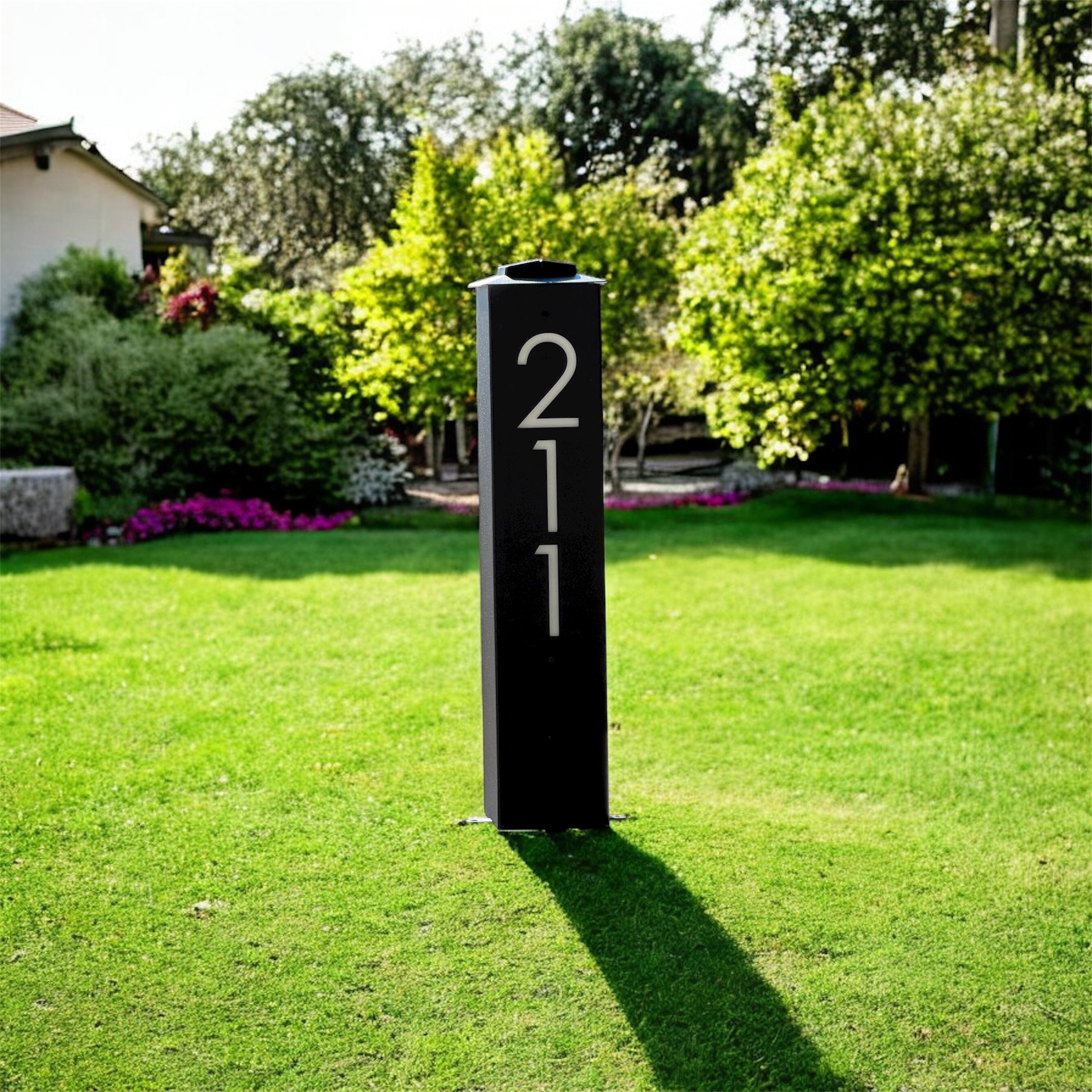 Modern Metal Address Post – Lewis Design Company