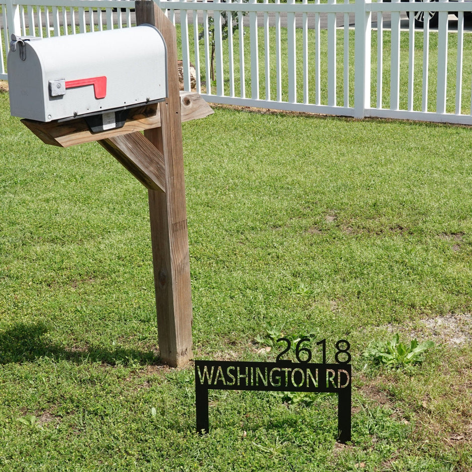 Custom Address Signs – Stylish & Durable House Number Plaques – Lewis ...