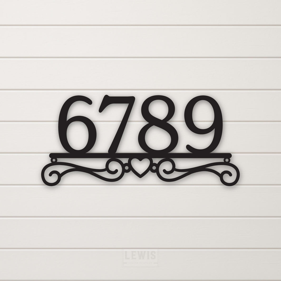 Custom Metal Address Signs | Personalized House Numbers | Lewis Design ...
