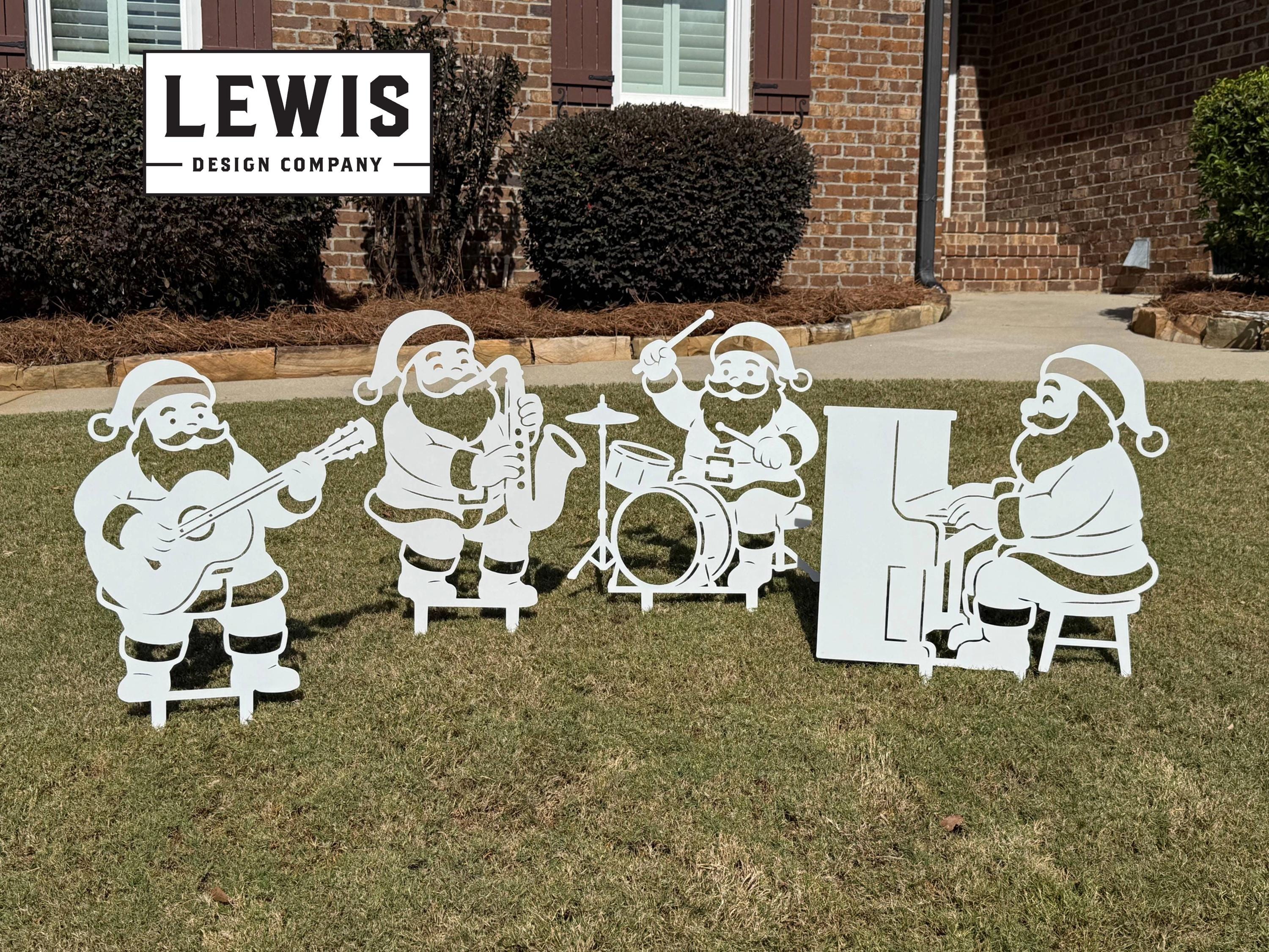 Santa Band Christmas Yard Signs – Lewis Design Company