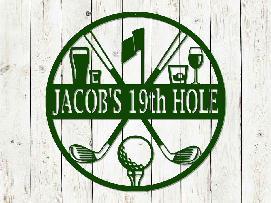Custom Metal Golf Décor | Personalized Golf Signs – Lewis Design Company