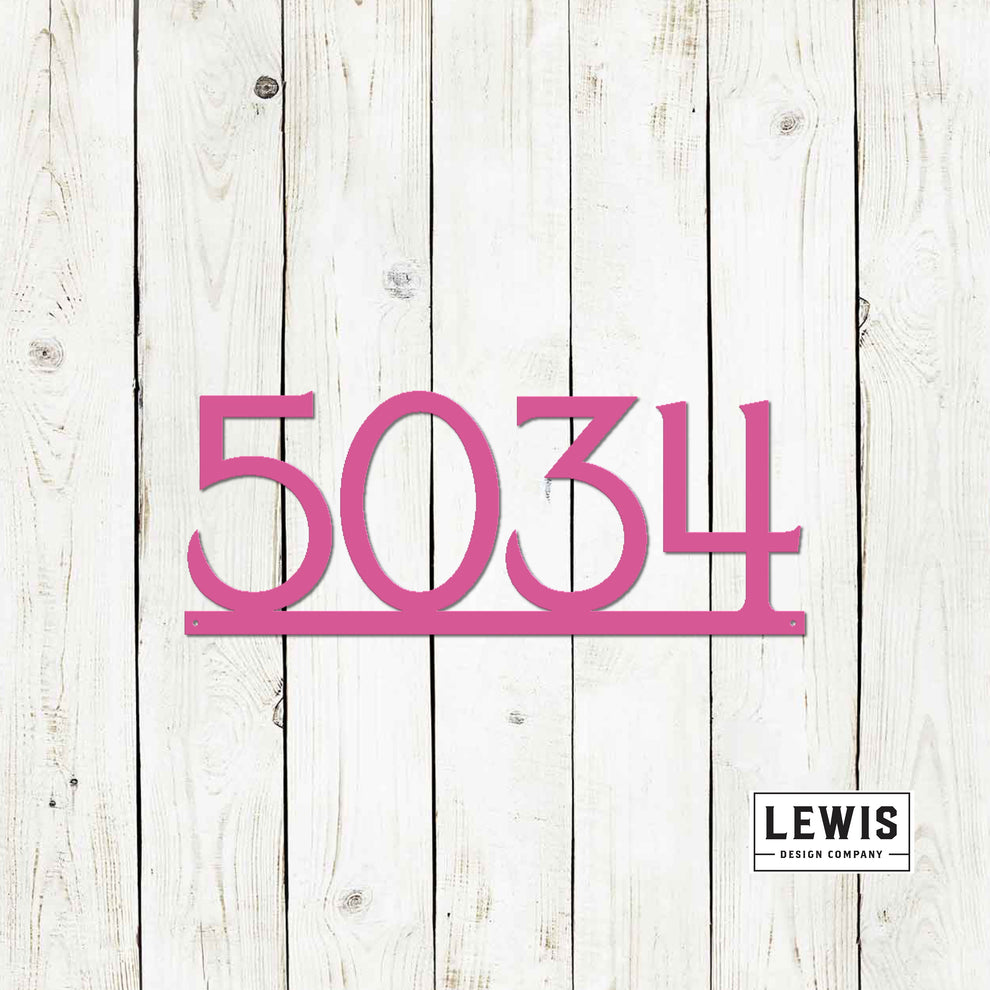 Horizontal Address Plaque, Custom Metal Powder Coated Address Sign ...