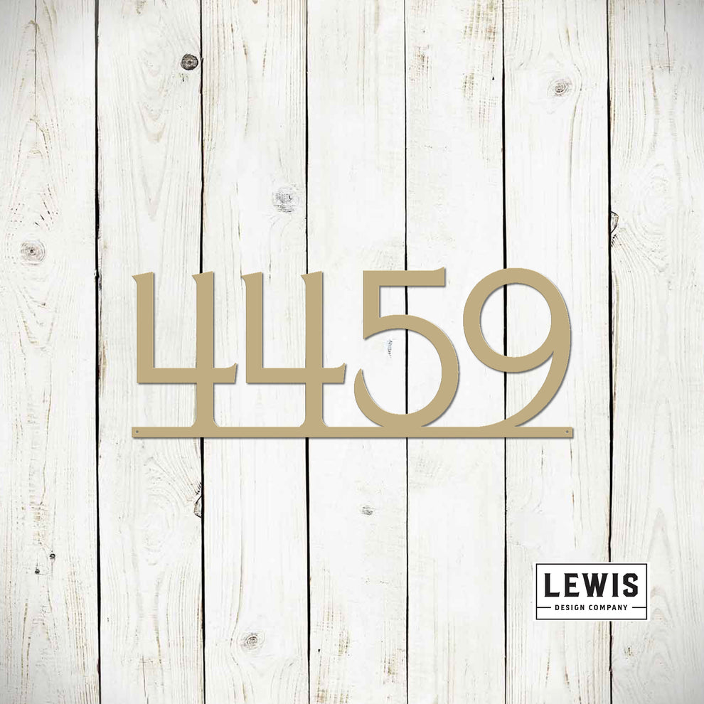 Horizontal Address Plaque, Custom Metal Powder Coated Address Sign ...